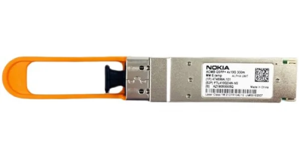 NOKIA AOMB QSFP+ 4x10G 300m Optical Transceiver | 40G Breakout Module ...