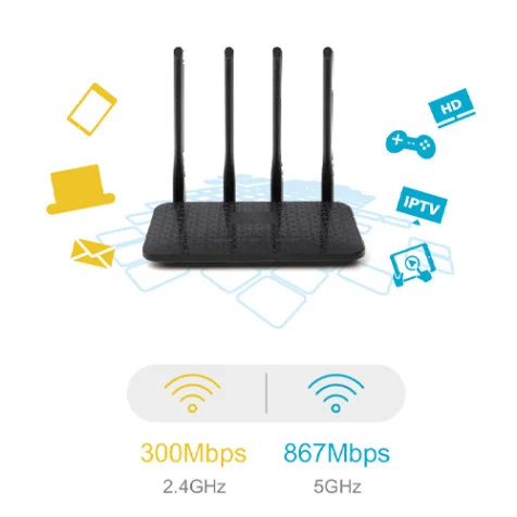 BDCOM WAP2100-WR1200G Router | Dual-Band 1200Mbps WiFi Router Price in ...