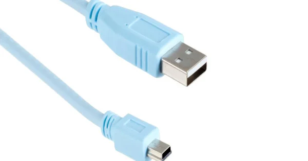 Genuine Cisco Console Cable 6ft USB A to Mini-B for 900 Routers & 3010 ...