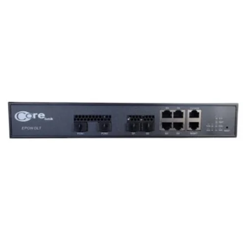 Corelink 2 Port EPON OLT 1:128 Compatible – Ideal OLT for ISPs & Telecom Operators