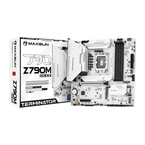 Maxsun Terminator Z790M D5 ICE White DDR5 Wi-Fi 6 Motherboard – Best ...