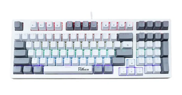 PC POWER K98 RGB Mechanical Gaming Keyboard with Custom RGB Lighting